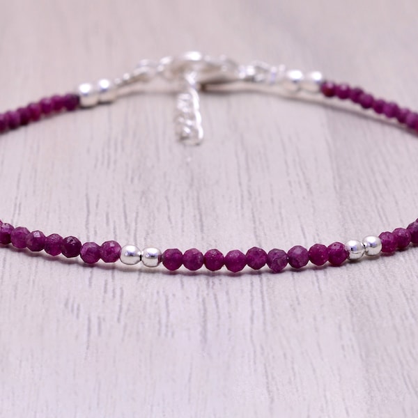 Ruby Bracelet - Etsy