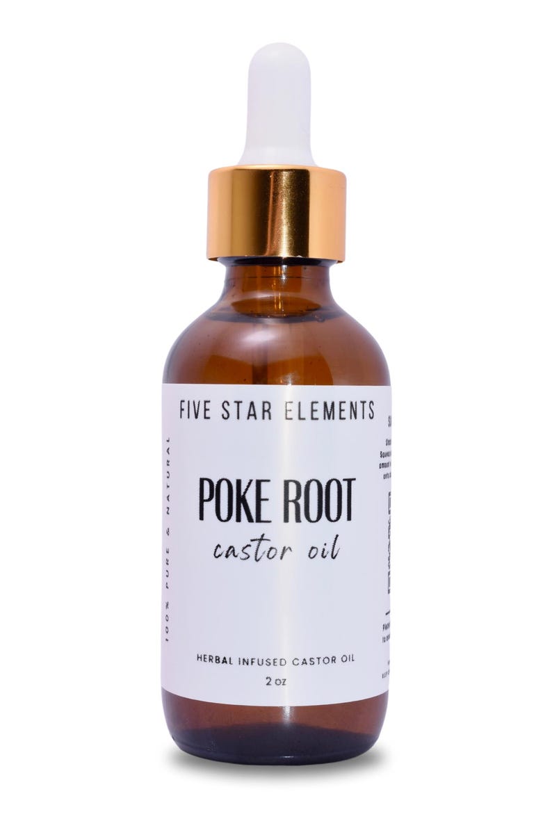 Poke Root Castor Oil - Etsy