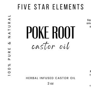 Poke Root Castor Oil - Etsy