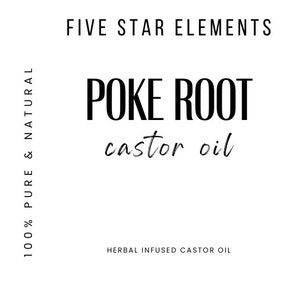 Poke Root Castor Oil - Etsy