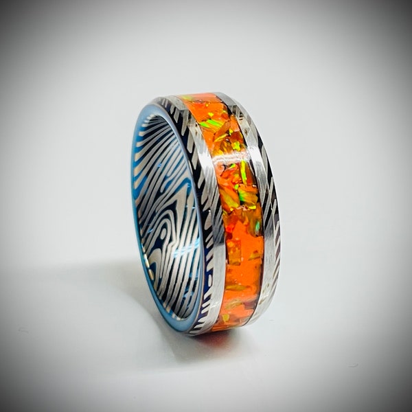 Mens Ring Orange - Etsy