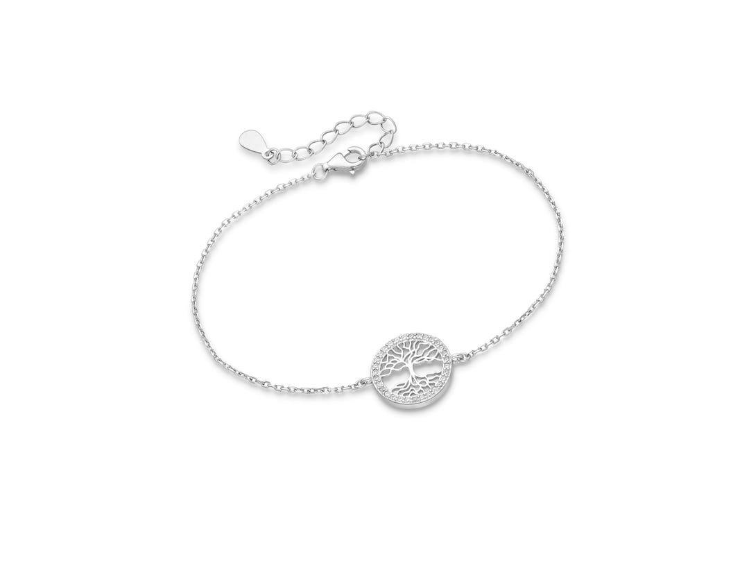 Adoré 925 Sterling Silver Tree of Life Bracelet - Etsy