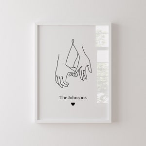Custom Family Name Print, Personalized Gift, Customized Family Gift ...