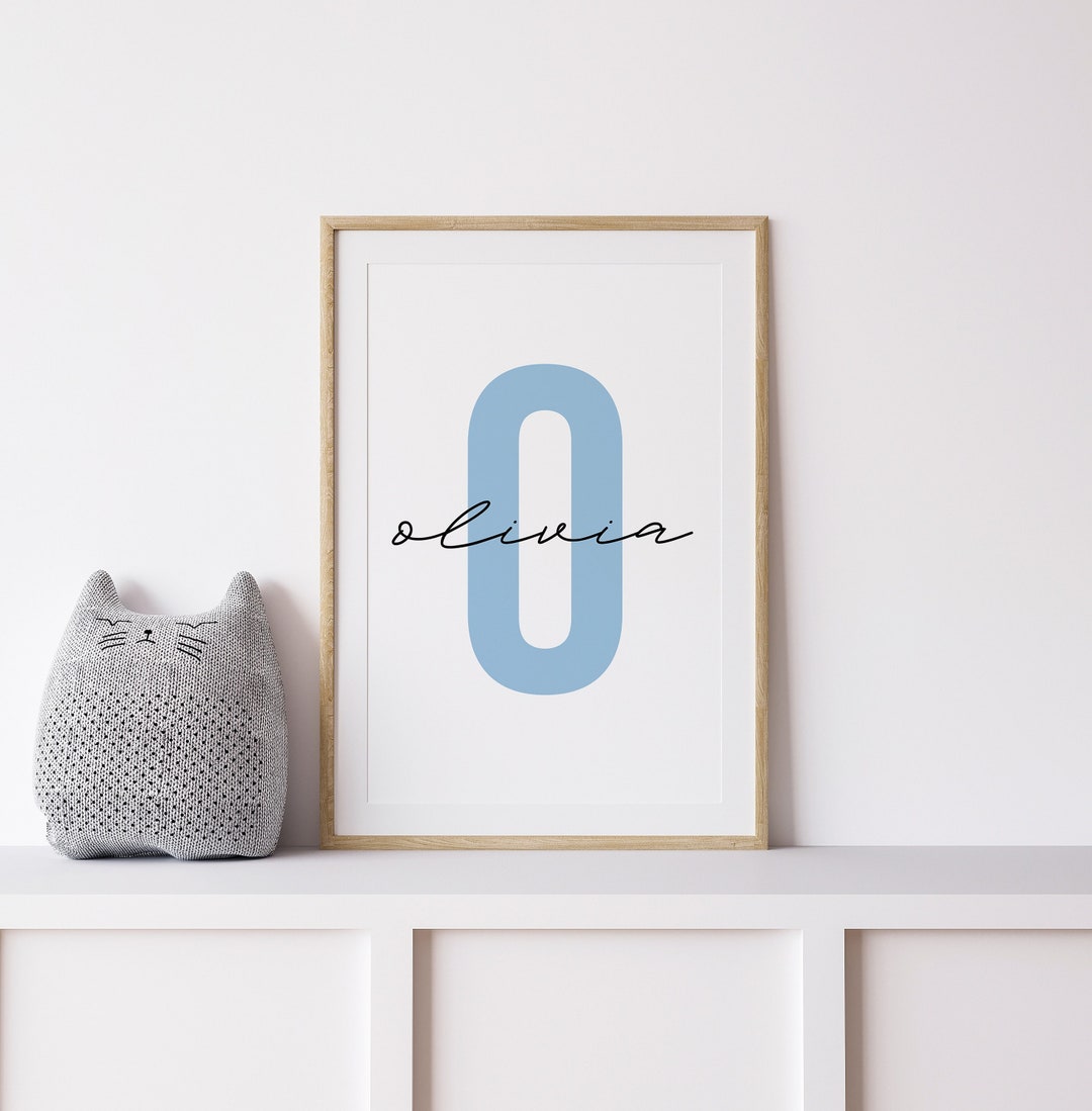 Custom Initial Print, Name Printable, Personalized Name Print ...