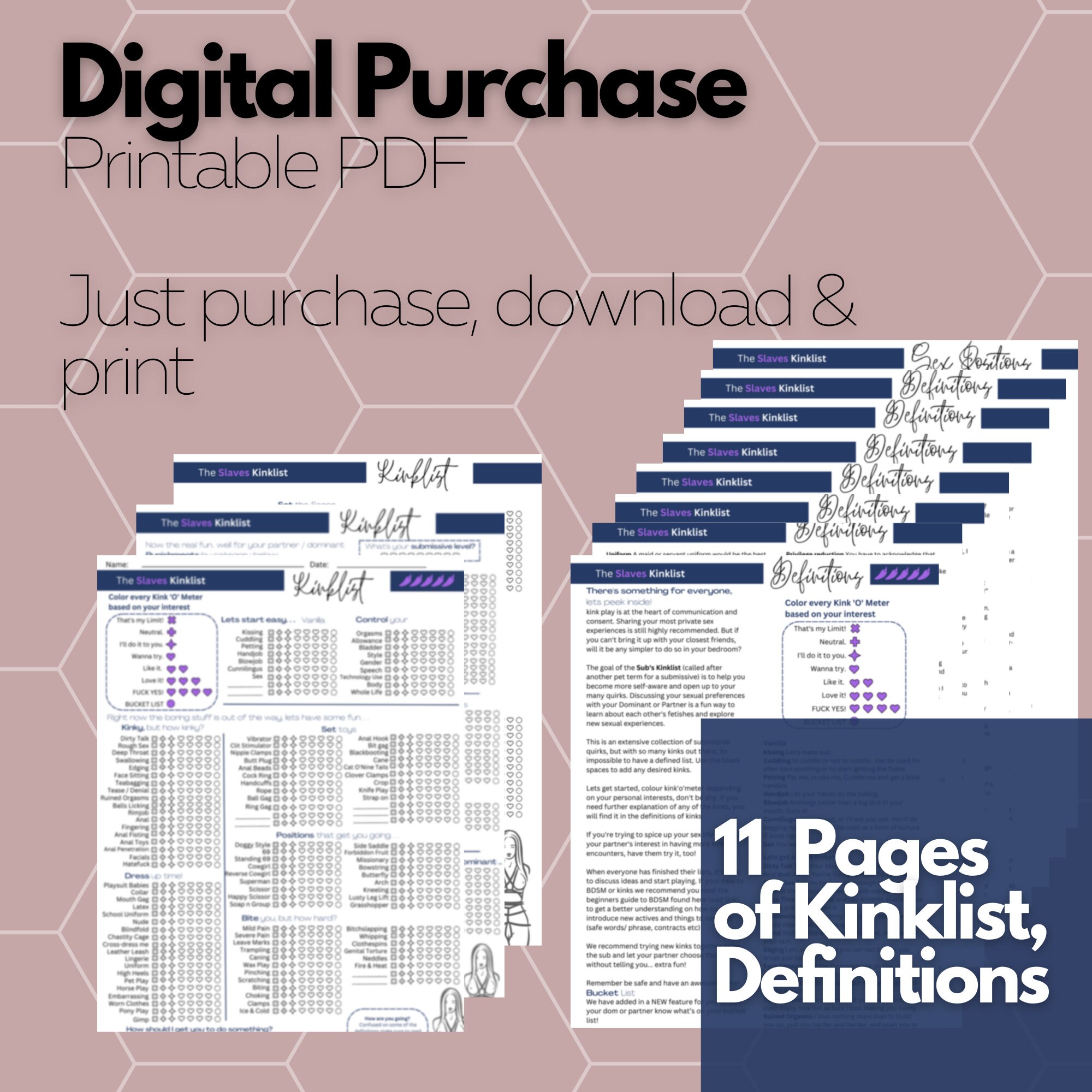 BDSM EXTREME Submissive Kink List Bdsm List, Spice Sex Life, Kinks ...