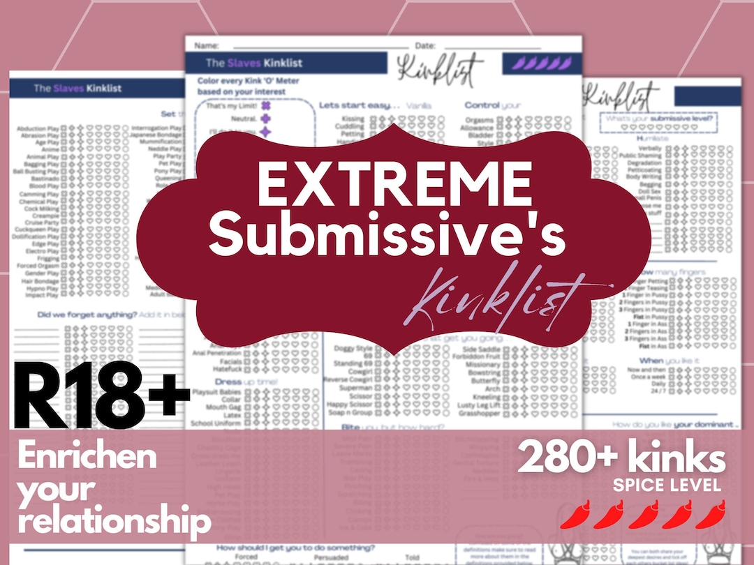 Sex Bdsm Submissive Kink List BDSM , Spice up Your Sex Life, Kinks ...