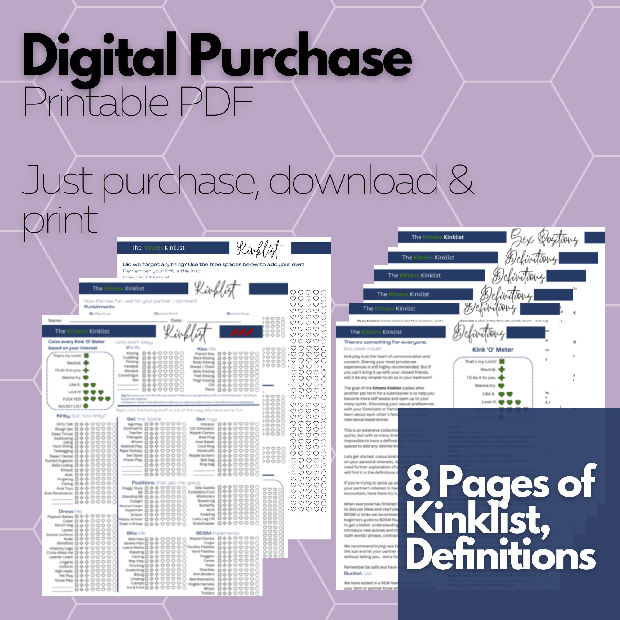 BDSM ULTIMATE Submissive Kink List BDSM , Spice Sex Life, Kinks ...