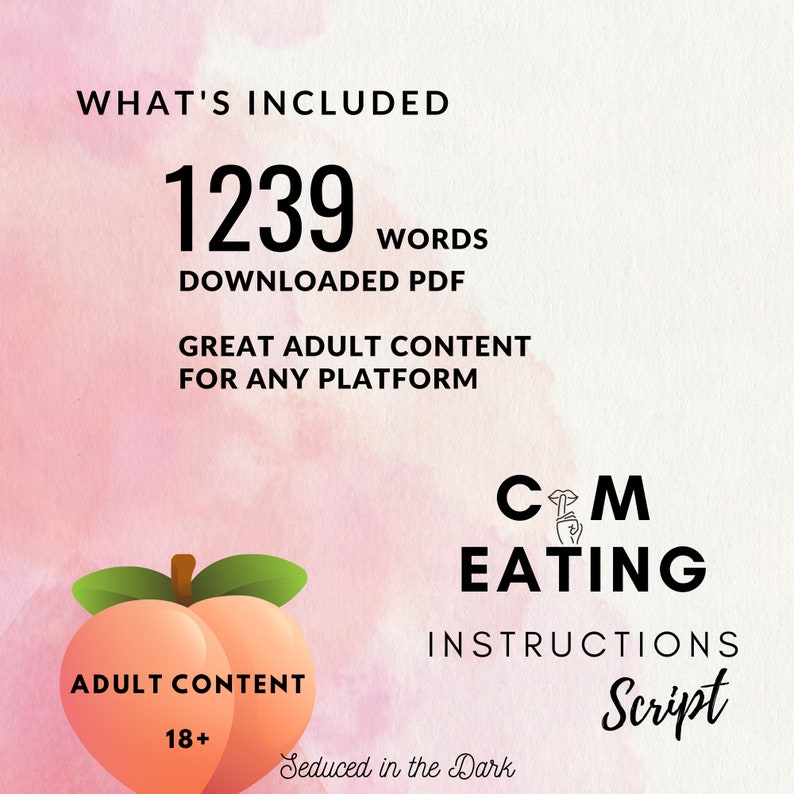 CEI JOI Script Adult Industry Joi Scripts Onlyfans JOI - Etsy