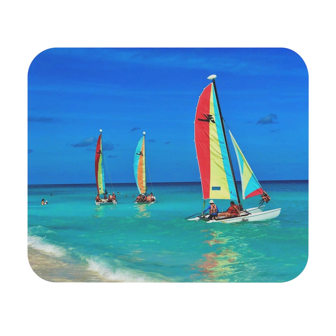 Caribbean Catamaran Sailboat Mouse Pad (rectangle) - Etsy