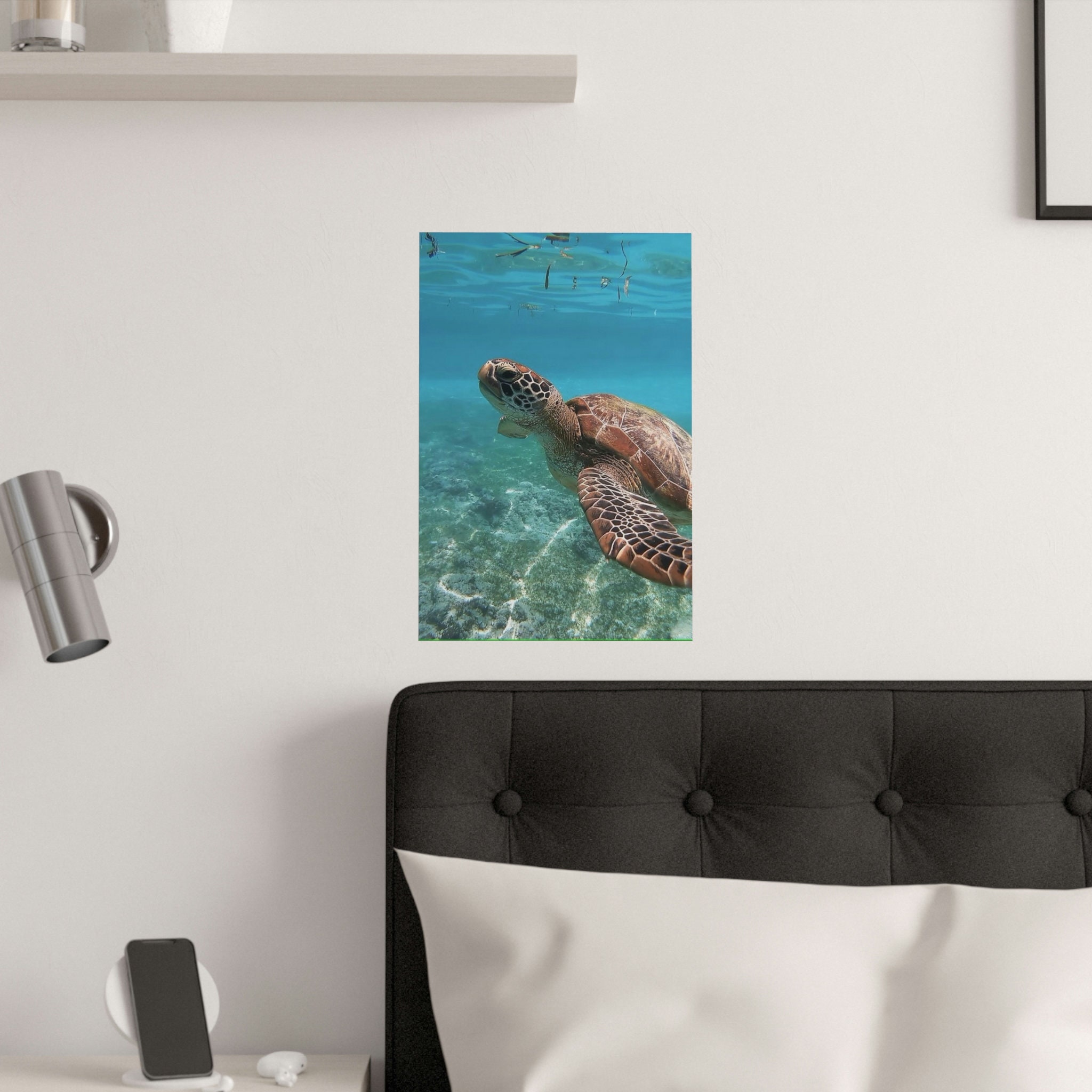 Sea Turtle Poster, Sea Turtle, Poster, Ocean, Sea, Water, Blue Water ...