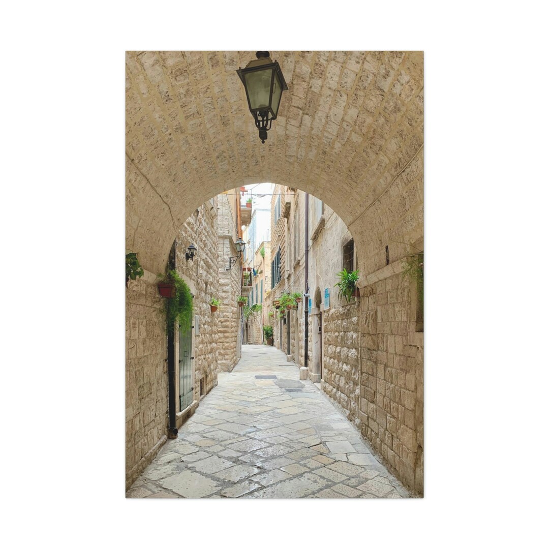 Italian Walkway, Italy, Matte Canvas, Print Stretched, 1.25" - Etsy