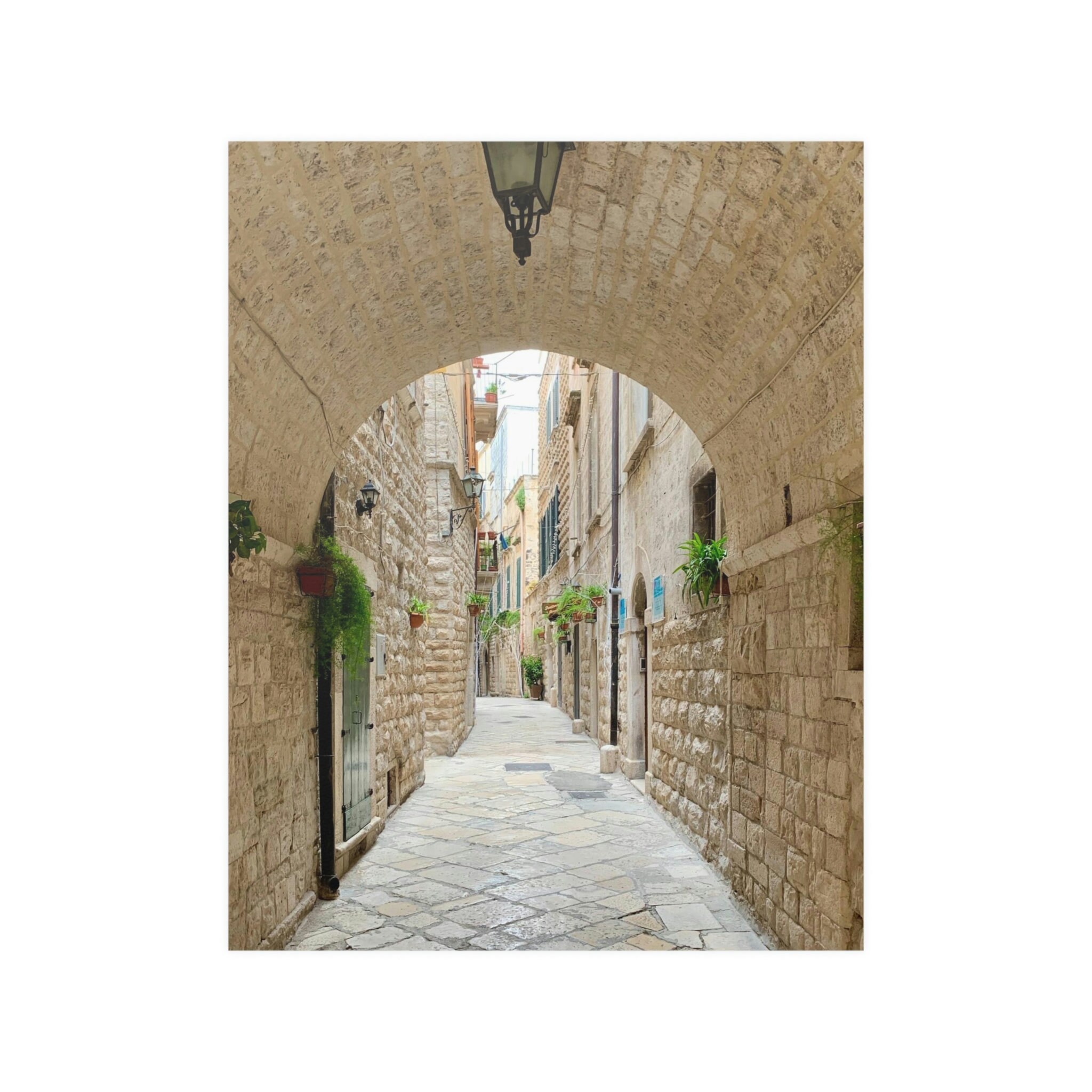 Italian Walkway, Italy, Satin Posters (210gsm), Stonework, Stone, Wall ...