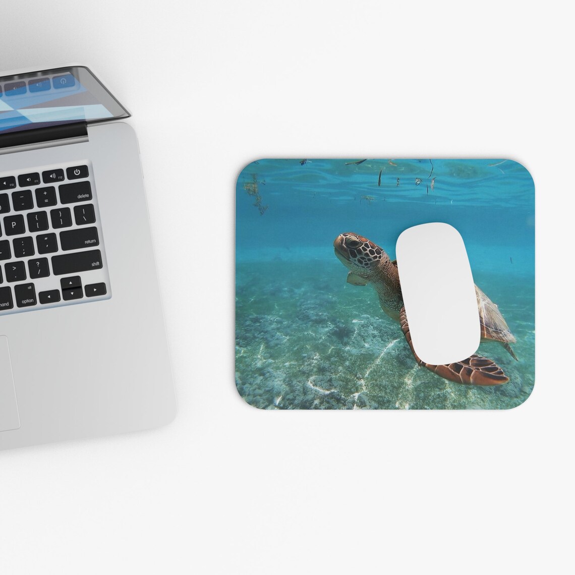 Sea Turtle Mouse Pad, Sea Turtle, Mouse Pad, Ocean, Sea, Water, Blue ...