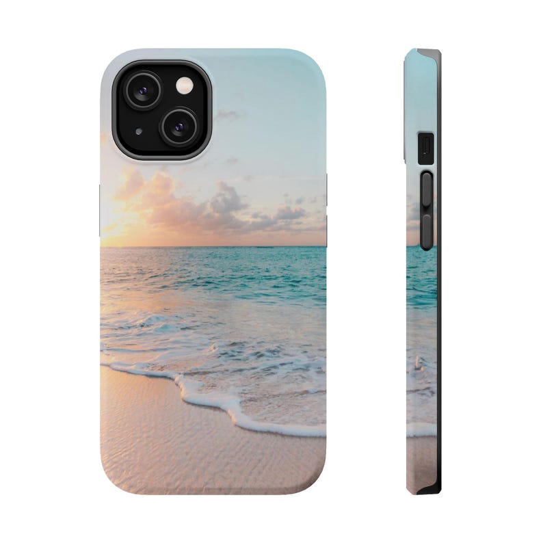 Beach Sunset Magsafe iPhone Case: Ocean Scene, Tough Protection - Etsy
