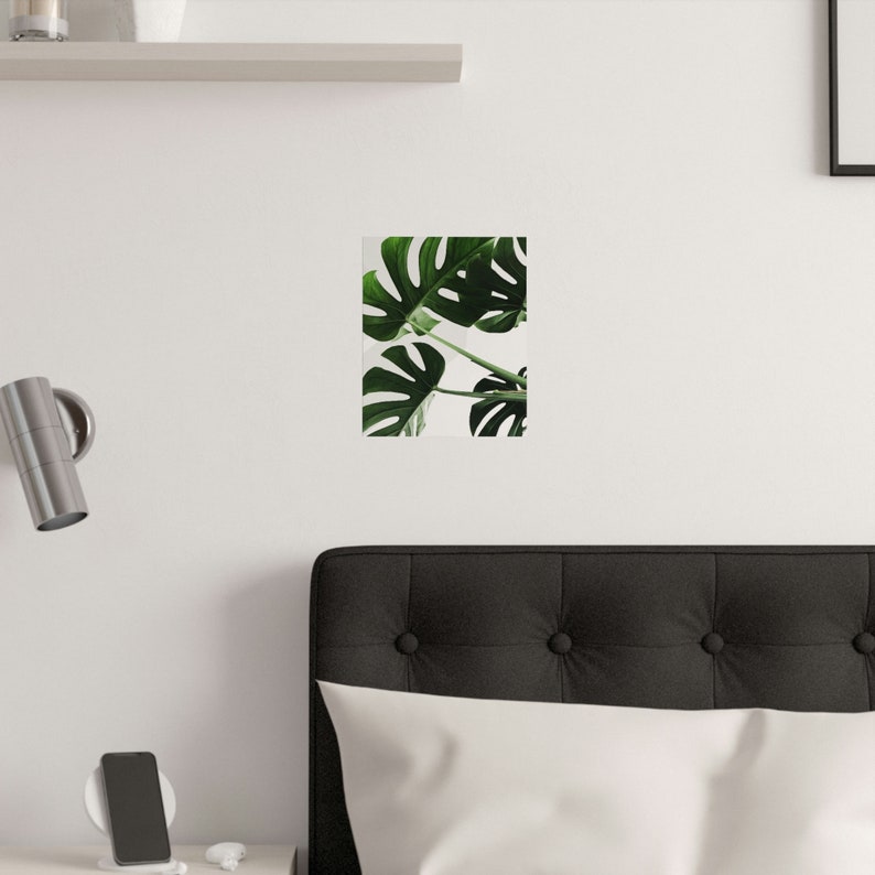 Green Leaf Wallpaper Poster, Wall Art, Green Leaf, Poster, Greenery ...