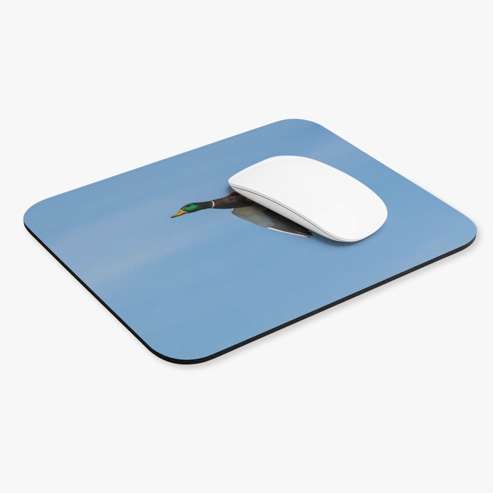 Flying Green Head Mallard Duck Mouse Pad (rectangle) - Etsy