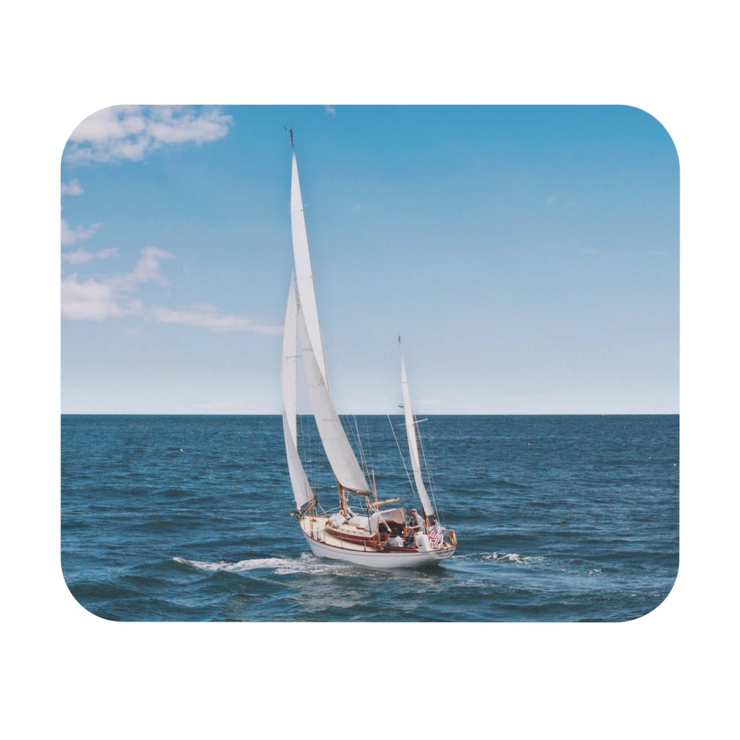 Sailboat, Open Water, Water, Sea, Ocean, Boat, Wind, Mouse Pad ...