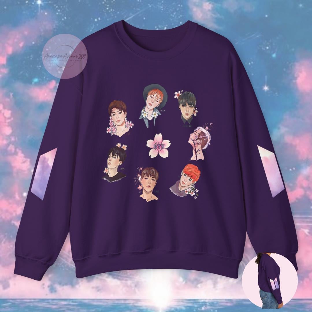 BTS Kpop Sweatshirt, K-pop BTS Crewneck Sweatshirt, Bangtan Sweatshirt ...