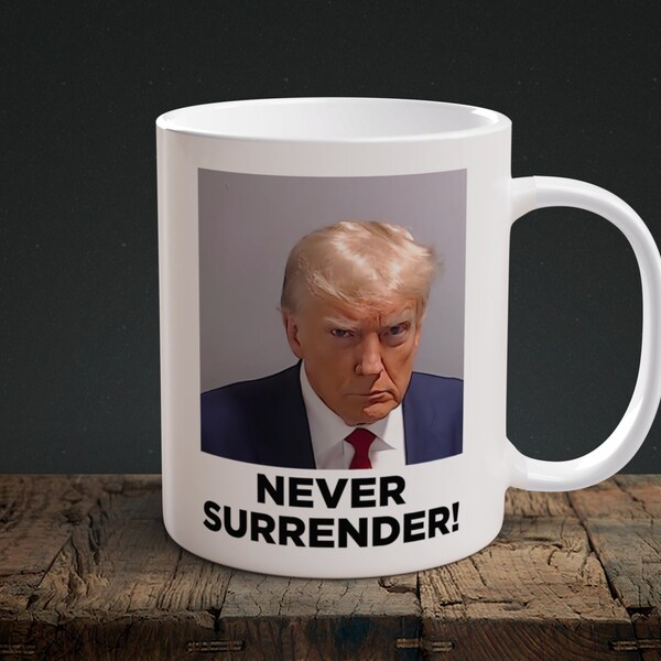 Never Surrender Mug - Etsy