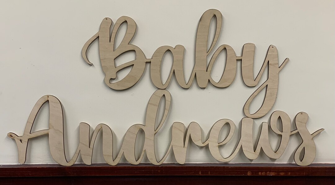 Wood Lettering, Laser Cut, 3mm Birch Plywood - Etsy