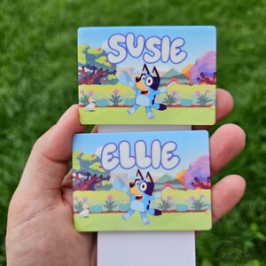 Bluey Name Badge 7cmx5cm - Etsy