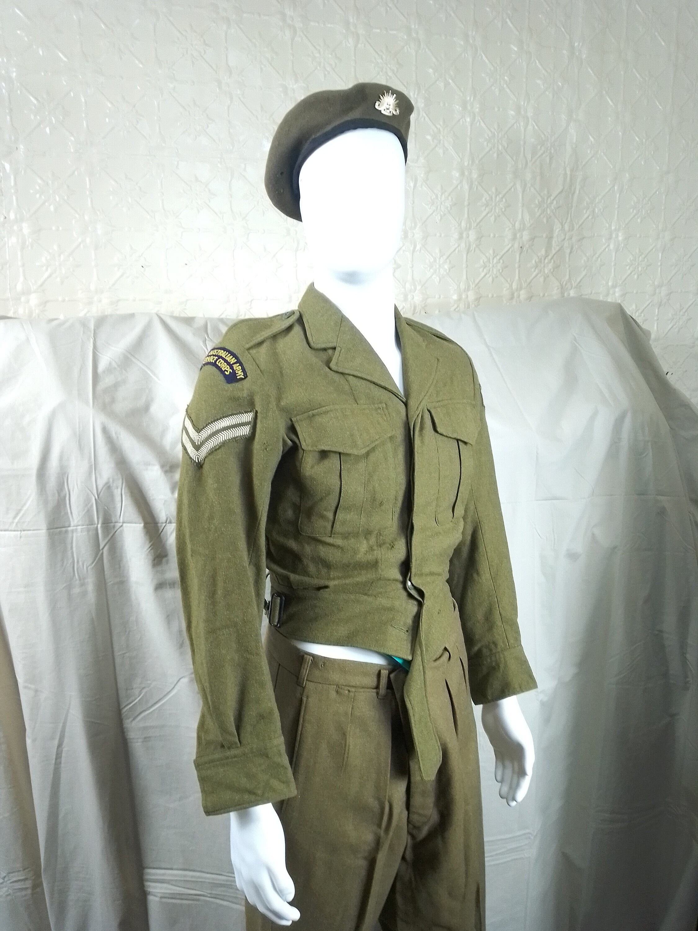 Vietnam War Era Australian Army Service Corps Uniform Jacket Pants
