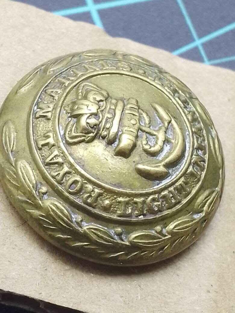 Late 1800's British Army Royal Marines Light Infantry Button 23mm ...