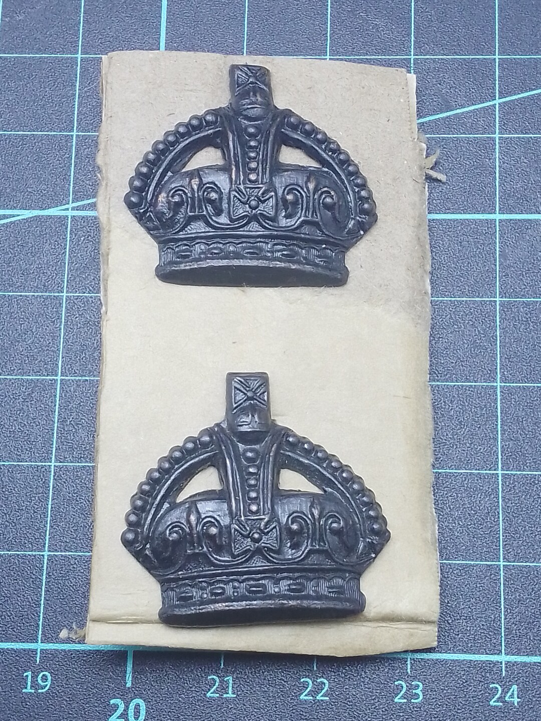 WW2 Australian Army Major Rank Kings Crown Shoulder Badge Pair - Etsy