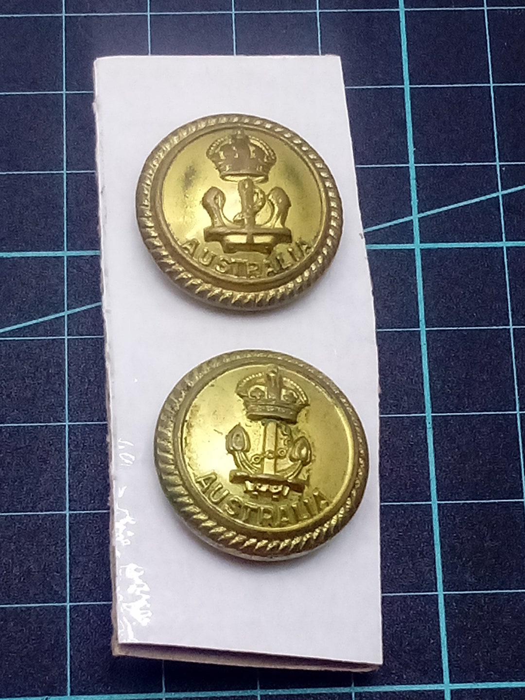 2x WW2 Australian Navy Uniform Buttons - Etsy