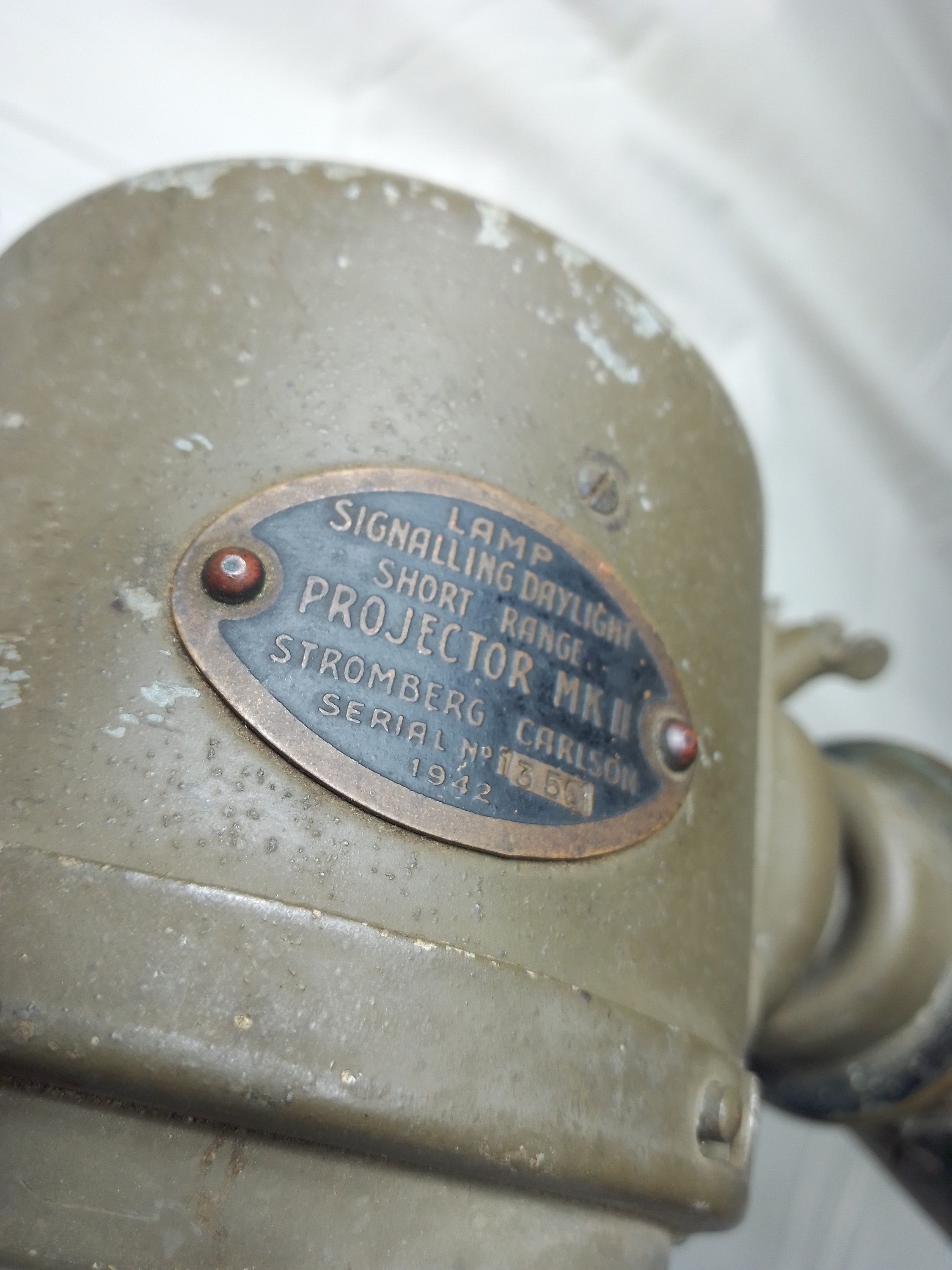 WW2 Australian Military Signal Lamp With Tripod Stand 1941-42 Dated ...