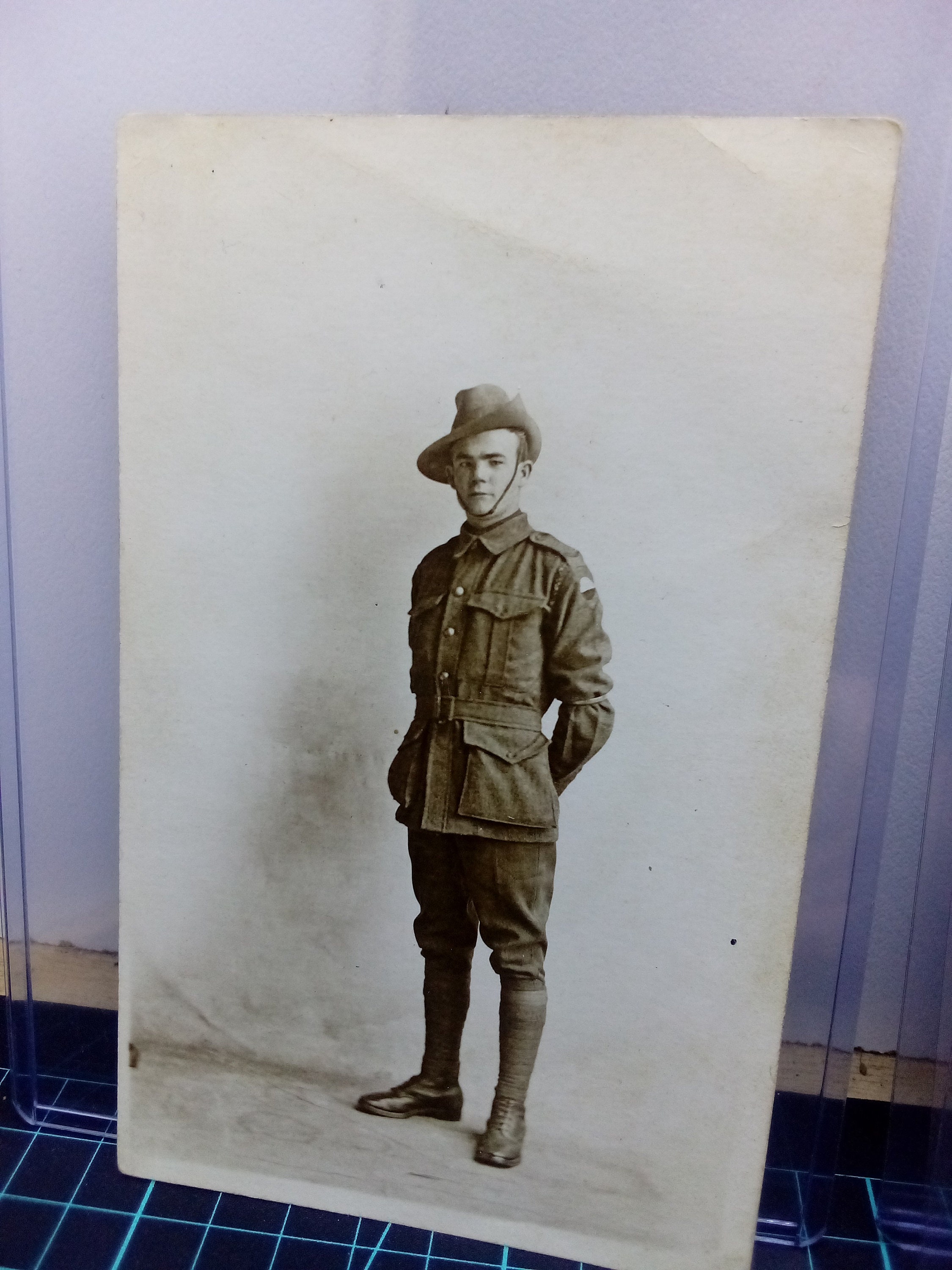 2x Original WW1 Australian Military Photo Portrait Postcard cyril - Etsy