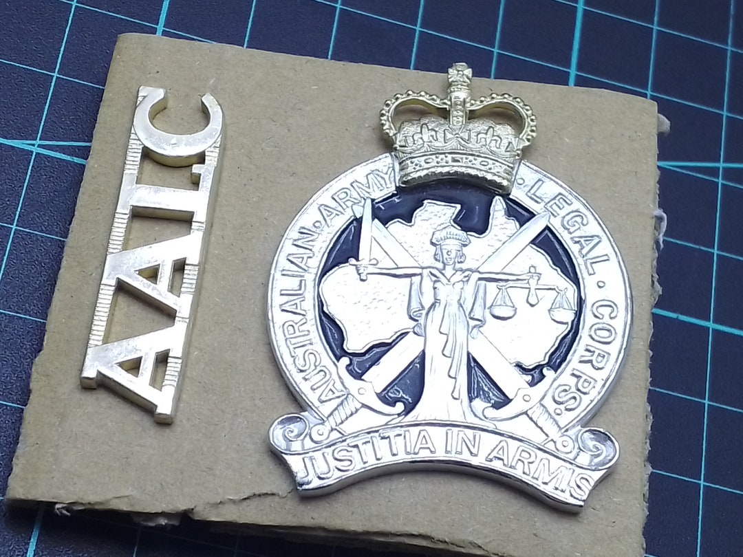 1970's-90's Australian Army Legal Corps Cap and Shoulder Title Badge - Etsy