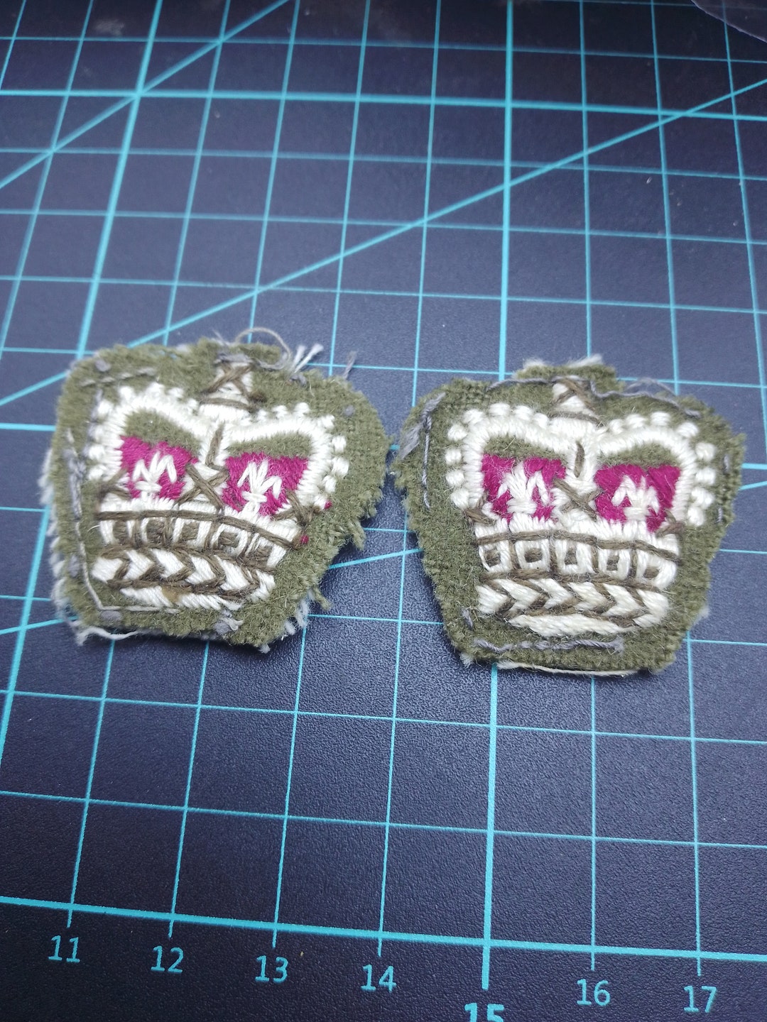 1953-60's Australian Army Major Rank Field Uniform Shoulder Patches ...