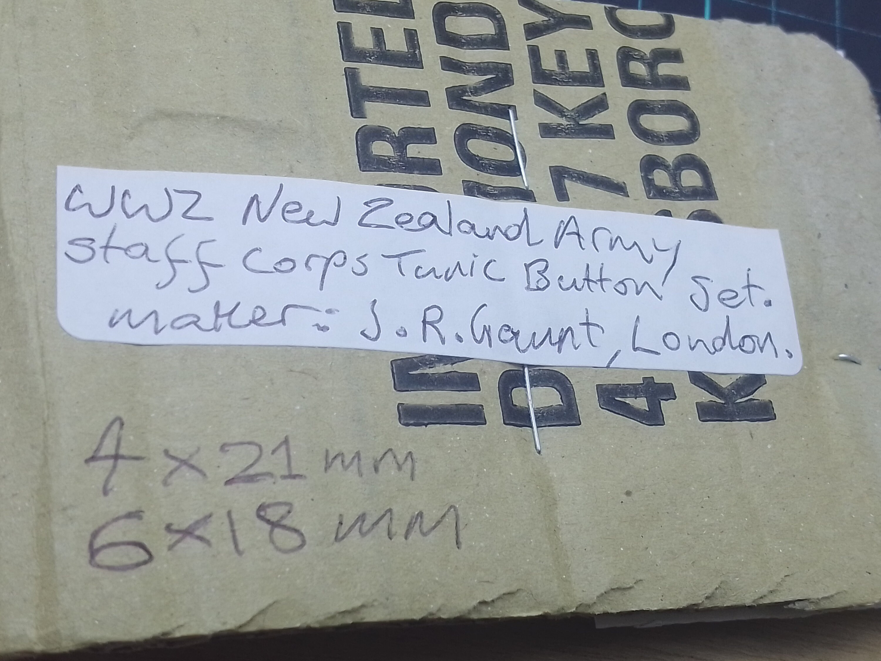 WW2 New Zealand Army Staff Corps Uniform Tunic Buttons Set - Etsy