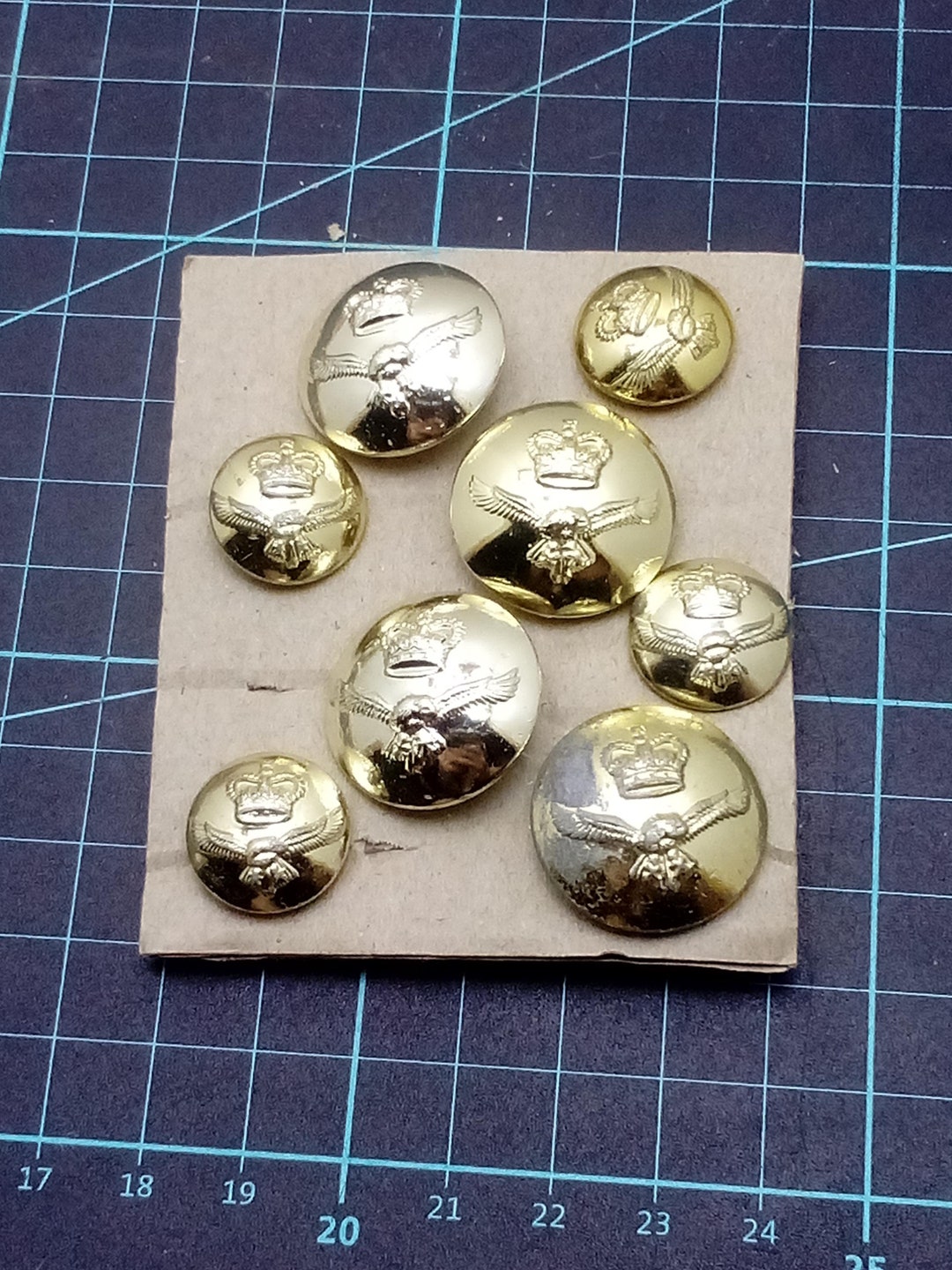 1950's-70's Royal Australian Air Force RAAF Uniform Buttons Set Lot of ...