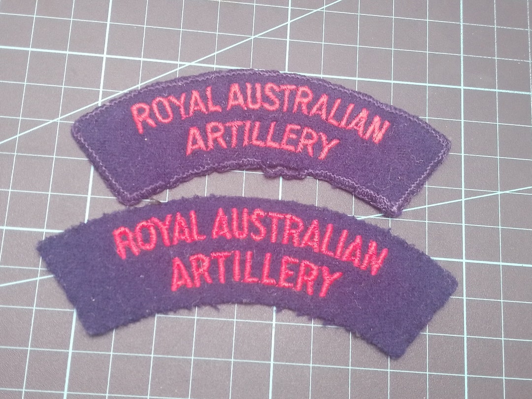 1960's Royal Australian Army Artillery RAA Uniform Shoulder Title ...