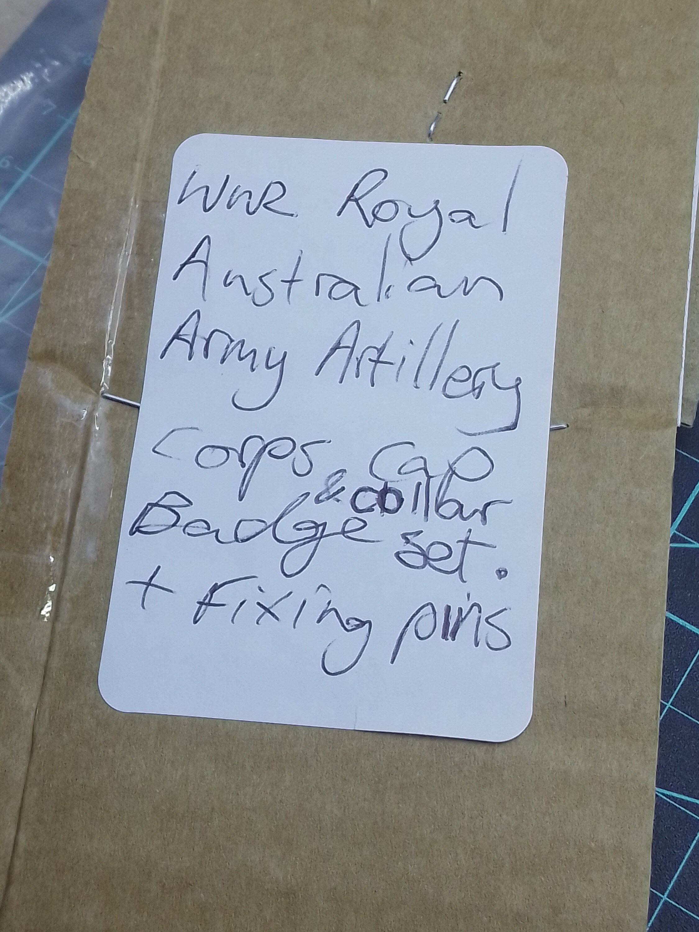 WW2 Australian Army Artillery RAA Cap & Collar Badges Set - Etsy