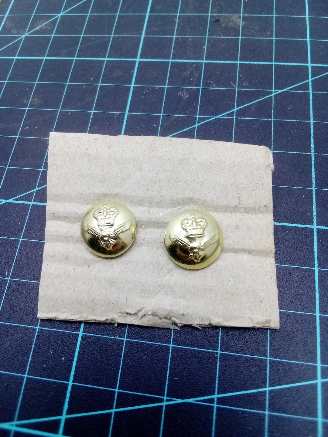 1960's-80's Royal Australian Air Force Peaked Cap Buttons Pair - Etsy