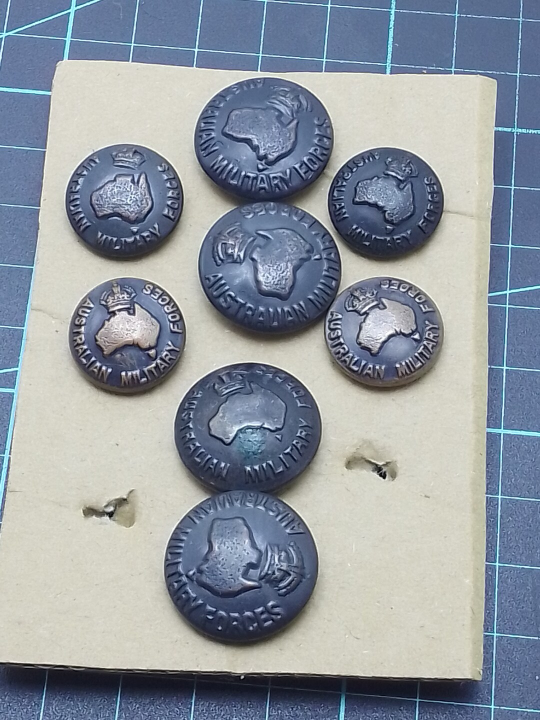 WW2 Australian Army Tunic Buttons Set Lot of 8 - Etsy