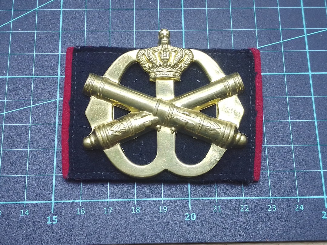 Vintage Netherlands Dutch Army Artillery Cap Badge - Etsy