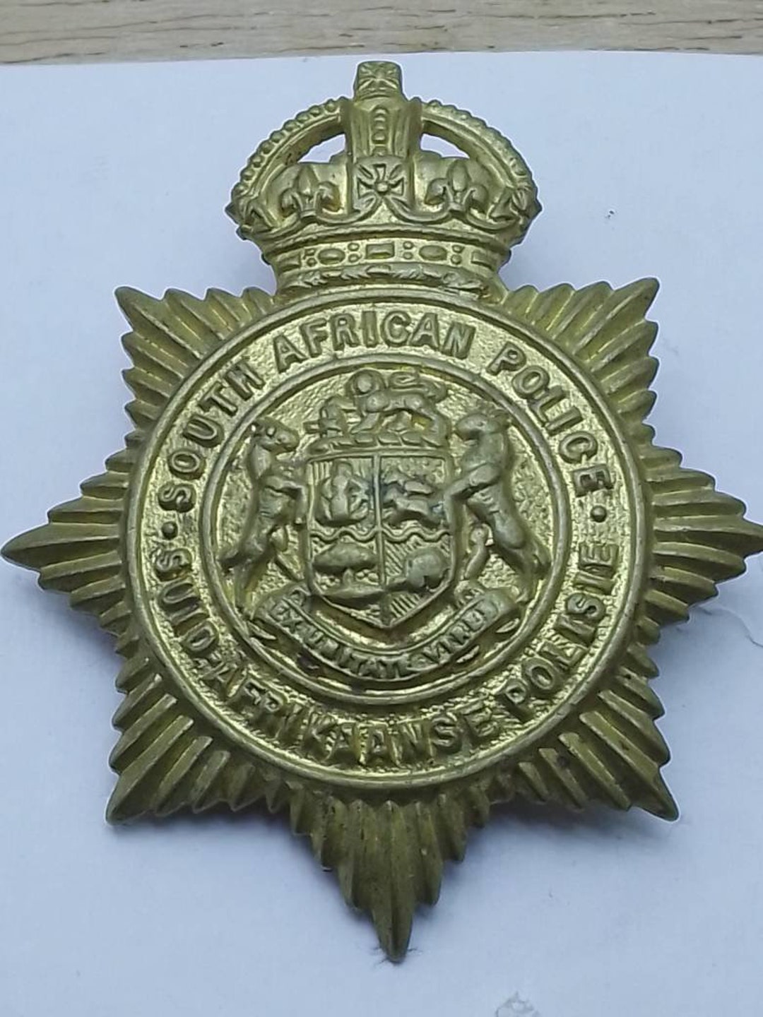 Vintage C.1934-53 South African Pol Cap Badge Obsolete - Etsy