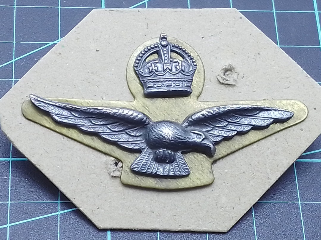 WW2 Australian Air Force RAAF Side Cap Badge With Crown & Backing - Etsy