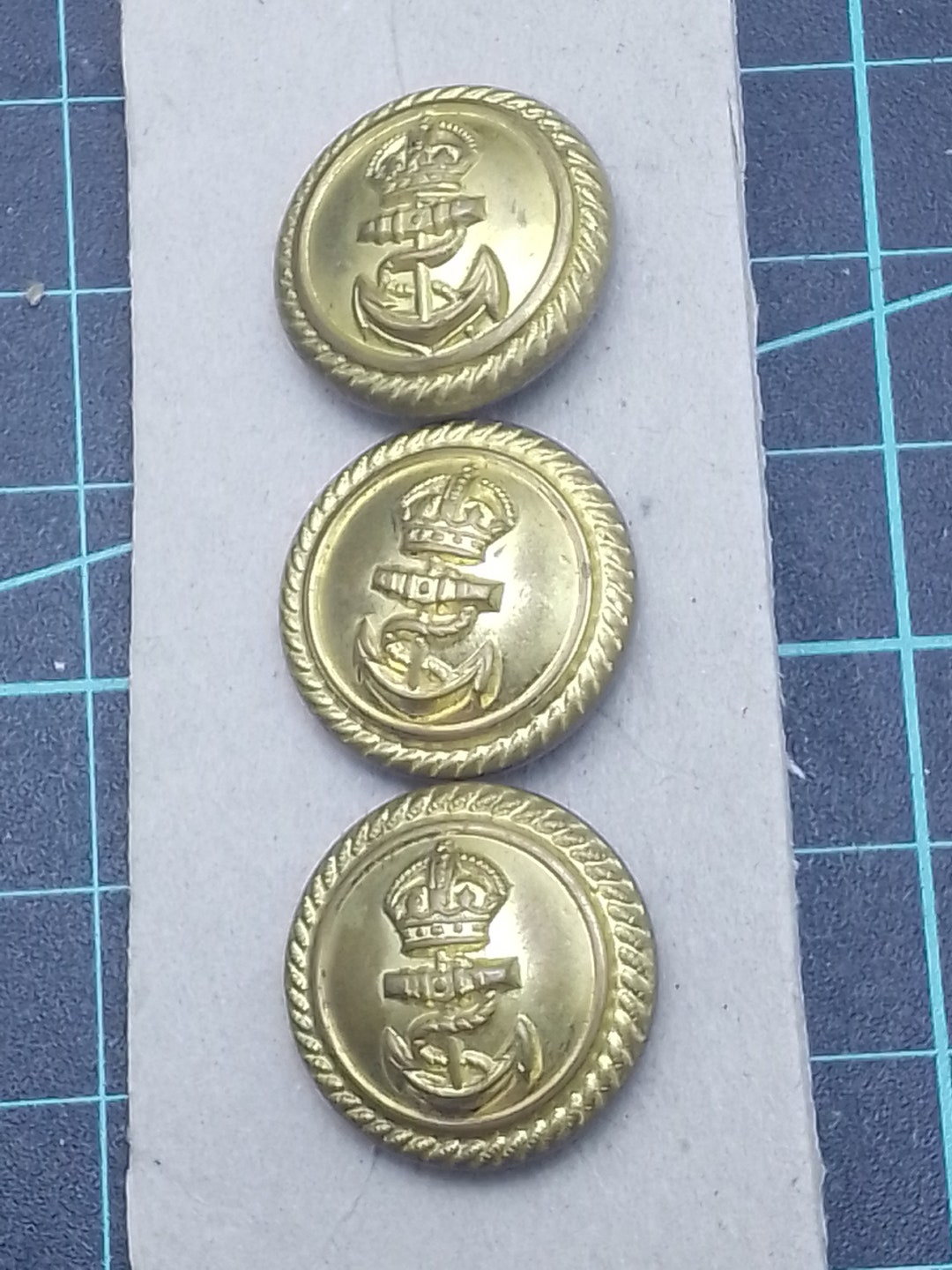 WW1 WW2 British Royal Navy Uniform Buttons Lot of 3, 17mm - Etsy Israel