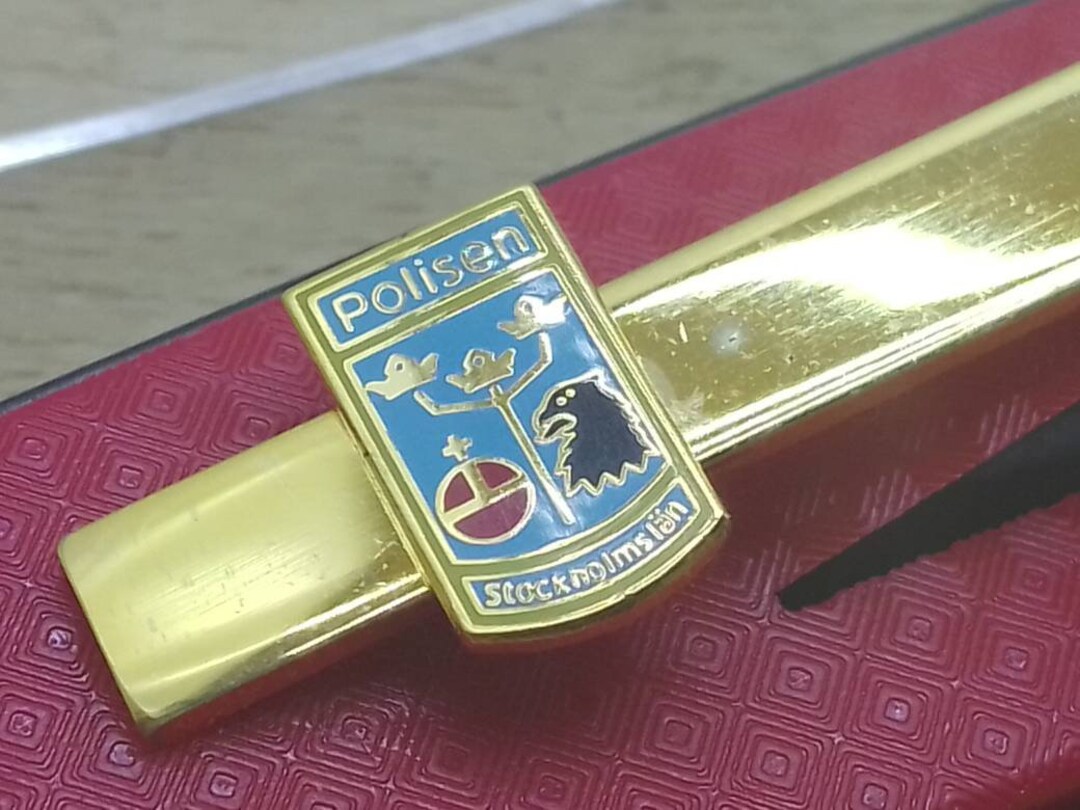 Vintage Stockholm Sweden Polisen Tie Clip Badge - Etsy