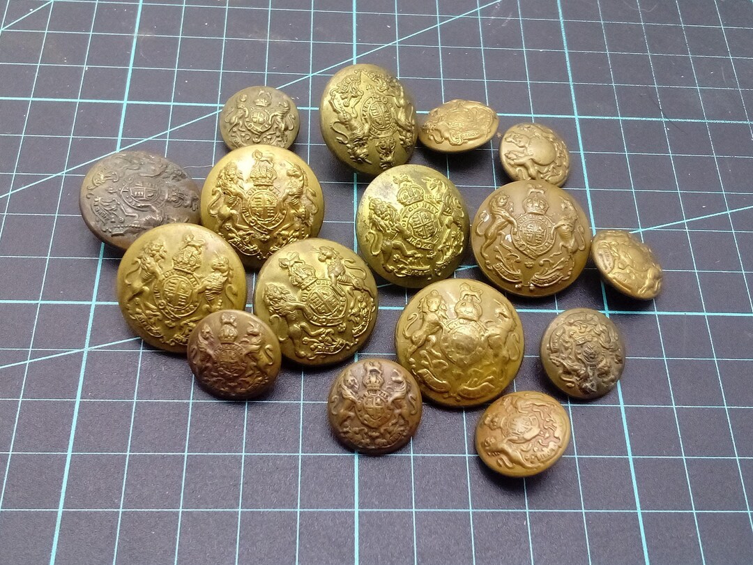 WW2 British Army General Service Uniform Buttons Set Lot of 16 - Etsy