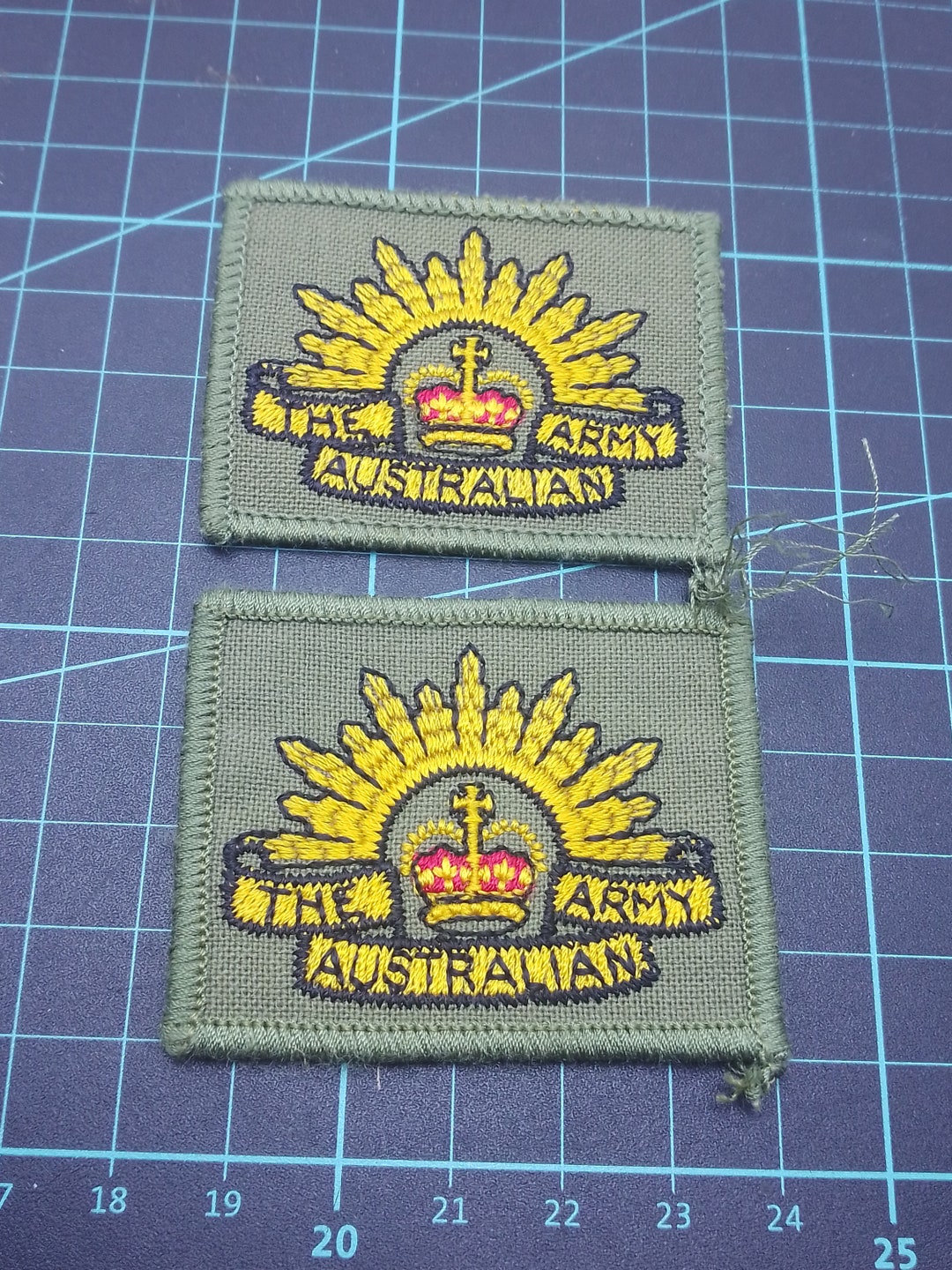 1980's Australian Army Shoulder Title Patches Pair - Etsy