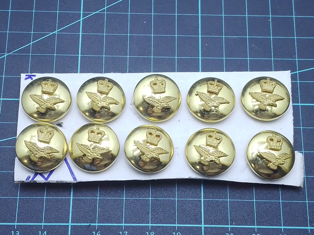 C.1953-80's British Royal Air Force RAF Uniform Buttons Set - Lot of 10 ...