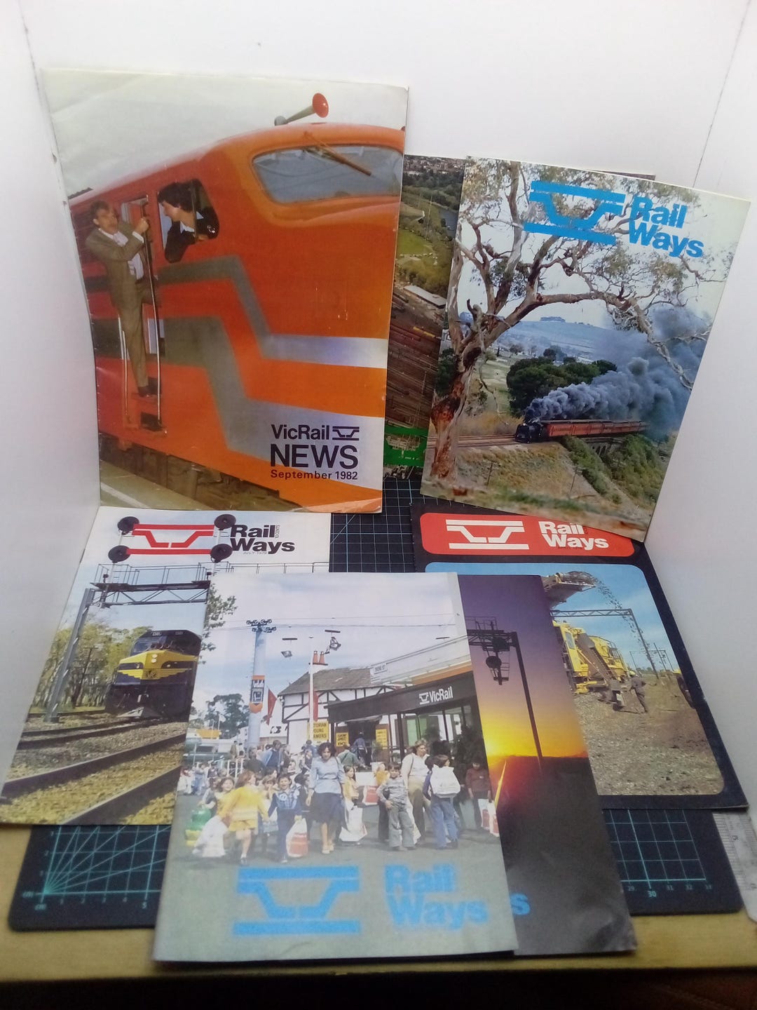 1970's Victorian Railways VICRAIL News Letter Magazine Lot of 7 1978 ...