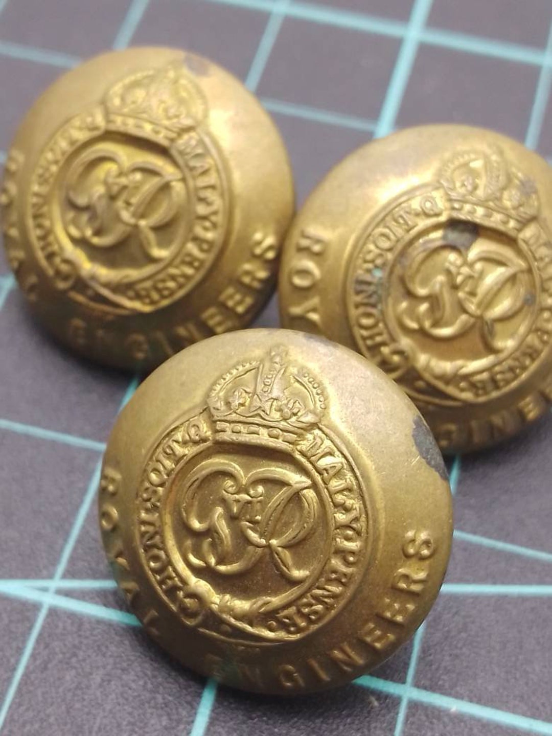 WW2 British Royal Army Engineers Uniform Buttons Lot of 3 - Etsy