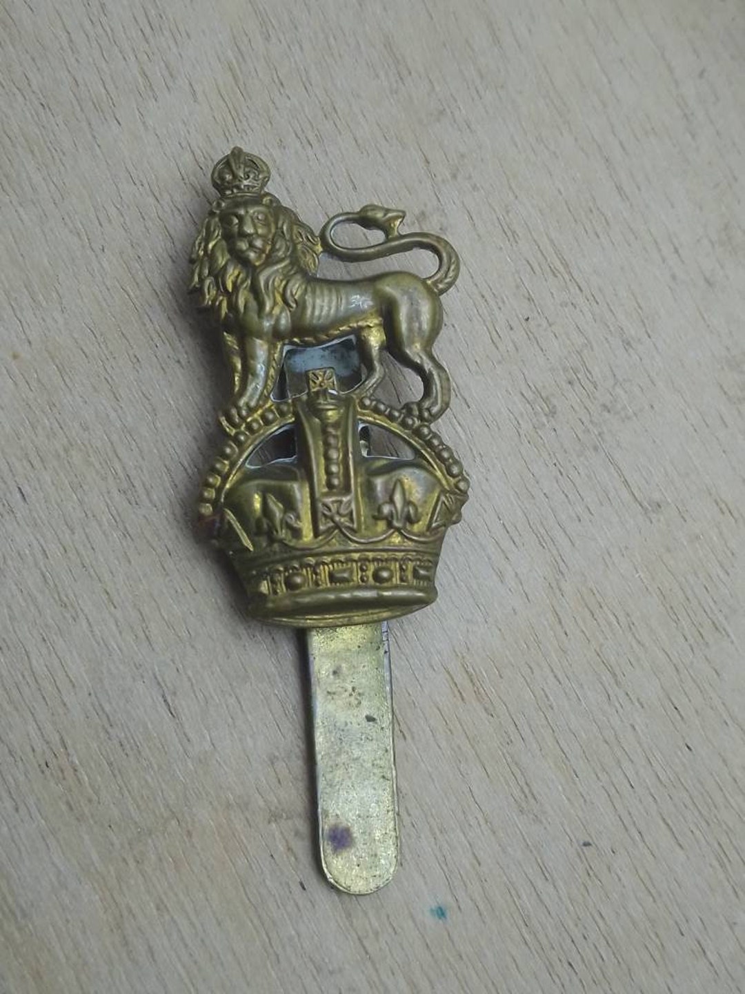 WW2 British Army Kings Crown Cap Badge - Etsy